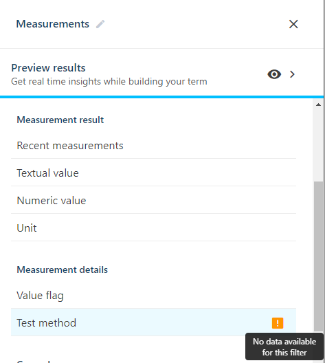 Understand the type and amount of data recovered with a filter